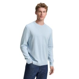 Tom Tailor Denim Strickpullover in melierter Optik Light Metal Blue M M Pullover von Tom Tailor Denim