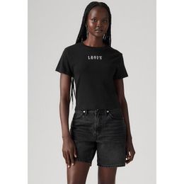 Levi's LEVI'S Print-Shirt »GR ESSENTIAL SPORTY TEE« mit Logo-Print ESS SPORT SERIF 1873 black S (36) S (36) T-Shirt von Levi's
