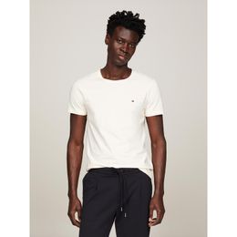 Tommy Hilfiger T-Shirt »STRETCH SLIM FIT TEE« mit Rundhalsausschnitt calico M M Slim Fit Passform für eine schmeichelnde Silhouette