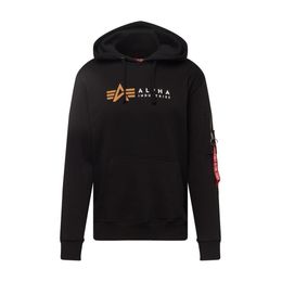 Alpha Industries Sweatshirt Herren Gr&ouml;&szlig;e L orange / rot / schwarz / wei&szlig;