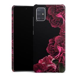 DeinDesign Galaxy A51 Handy Premium Case Smartphone Handyh&uuml;lle Schutzh&uuml;lle gl&auml;nzend Vintage Rose Pink Premium Case