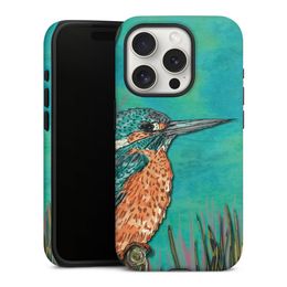 DeinDesign iPhone 15 Pro Handy Panzer Handyh&uuml;lle robuste Outdoor H&uuml;lle Schutzh&uuml;lle matt Painting Bird Animals Tough Case