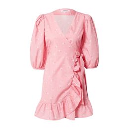 Glamorous Kleid Damen Gr&ouml;&szlig;e 40 pink / rosa / wei&szlig; Winterkleid