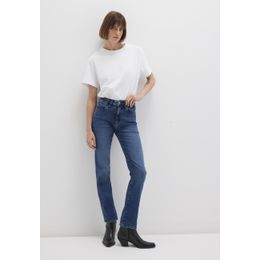 Straight-Jeans Mavi "KENDRA", Damen, Gr. 29, L&auml;nge 28, blau (indigo blau sateen str), 72% Baumwolle, 25% Polyester, 3% Elasthan, slim fit normal, Jeans Straight-Jeans, gerde Form