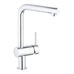 Grohe Minta Küchenarmatur, Niederdruck, ausziehbar, schwenkbar, 31397000,