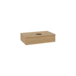Villeroy & Boch V&B Waschtischunterschrank ohne Frontstruktur -Beleuchtung Antao 80x19x50cm, WBP-farbe hon. Oa, honey oak ; Villeroy & Boch (L08011HN)