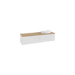 Villeroy & Boch V&B Waschtischunterschrank ohne Frontstruktur Antao 160x50cm, WBP-farbe hon. Oa, glo wh. Lac ; Villeroy & Boch (K38011GF)