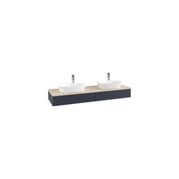 Villeroy & Boch V&B Waschtischunterschrank mit Frontstruktur, mit Beleuchtung Antao 160x50cm, HL, WBP botti., md bl. m Lac ; Villeroy & Boch (L17153HG)