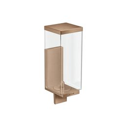 Hansgrohe Lotionssp Axor Uni Rectangular Glas, Wandmontage, brushed red gold (42610310)