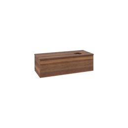 Villeroy & Boch V&B Waschtischunterschrank mit Frontstruktur, mit Beleuchtung Antao 120x36x50cm, WBP-farbe w. wal, w. walnut ; Villeroy & Boch (L34112HM)