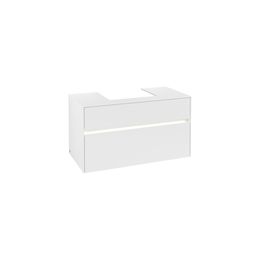 Villeroy & Boch V&B Waschtischunterschrank Collaro 100x54,8x50cm, WT mi, LED 7,3 W, wh. ma ; Villeroy & Boch (C016B0MS)