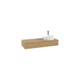 Villeroy & Boch V&B Waschtischunterschrank ohne Frontstruktur, mit Beleuchtung Antao 120x19x50cm, HL, WBP hon. Oa, hon. Oa ; Villeroy & Boch (L12051HN)