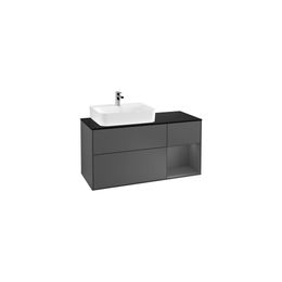 Villeroy & Boch V&B Waschtischunterschrank Finion 120cm, Pl b m, Rg r A m, Anthrac. m ; Villeroy & Boch (F152GKGK)