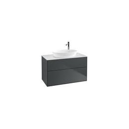 Villeroy & Boch V&B Waschtischunterschrank Wandbeleuchtung Finion 100x60,3cm, Abd.-Pl. wh. m, md bl. m Lac ; Villeroy & Boch (G88100HG)