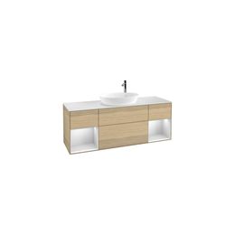 Villeroy & Boch V&B Waschtischunterschrank Wandbeleuchtung Finion 160cm, Pl wh. m, Reg wh. m Lac, Oa ven ; Villeroy & Boch (G981MTPC)