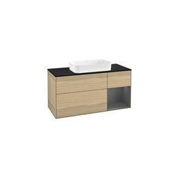 Villeroy & Boch V&B Waschtischunterschrank Wandbeleuchtung Finion 120cm, Pl b m, Reg re Anthrac. m, Oa ven ; Villeroy & Boch (G302GKPC)