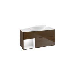 Villeroy & Boch V&B Waschtischunterschrank Finion 120cm, Pl w m, Reg glo wh. Lac, wal ven ; Villeroy & Boch (FA61GFGN)