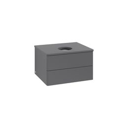 Villeroy & Boch V&B Waschtischunterschrank ohne Frontstruktur -Beleuchtung Antao 60x36x50cm, WBP Lac, Anthrac. m Lac ; Villeroy & Boch (L18010GK)