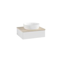 Villeroy & Boch V&B Waschtischunterschrank mit Frontstruktur -Beleuchtung Antao 60x19x50cm, WBP botti., glo wh. Lac ; Villeroy & Boch (L07113GF)