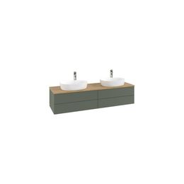 Villeroy & Boch V&B Waschtischunterschrank mit Frontstruktur, mit Beleuchtung Antao 160x50cm, HL, WBP hon. Oa, le gre. m Lac ; Villeroy & Boch (L28151HL)