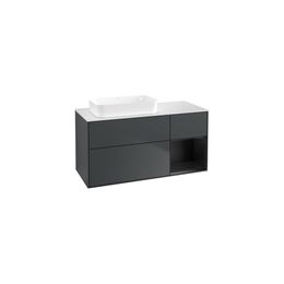 Villeroy & Boch V&B Waschtischunterschrank Wandbeleuchtung Finion 120x60 cm, Rg re bla m Lac, md bl. m Lac ; Villeroy & Boch (G691PDHG)