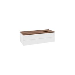 Villeroy & Boch V&B Waschtischunterschrank ohne Frontstruktur, mit Beleuchtung Antao 120x36x50cm, HL, WBP w. wal, wh. m Lac ; Villeroy & Boch (L23052MT)