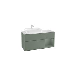 Villeroy & Boch V&B Waschtischunterschrank Wandbeleuchtung Finion 120cm, Pl w m, Rg r Ol m Lac, Oli. m Lac ; Villeroy & Boch (G401GMGM)