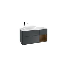 Villeroy & Boch V&B Waschtischunterschrank Finion 120cm, Pl w m, Reg wal ven, md bl. m Lac ; Villeroy & Boch (F931GNHG)