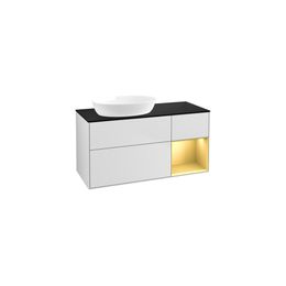 Villeroy & Boch V&B Waschtischunterschrank Finion 120cm, Pl b m, Reg gol m Lac, wh. m Lac ; Villeroy & Boch (FA52HFMT)