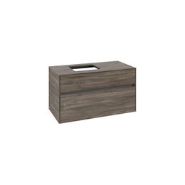 Villeroy & Boch V&B Waschtischunterschrank Collaro 100x54,8x50cm, WT links, stone oak ; Villeroy & Boch (C12600RK)