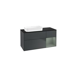 Villeroy & Boch V&B Waschtischunterschrank Wandbeleuchtung Finion 120x60 cm, Rg r Oli. m Lac, md bl. m Lac ; Villeroy & Boch (G692GMHG)