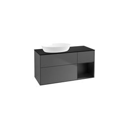 Villeroy & Boch V&B Waschtischunterschrank Finion 120cm, Pl b m, Reg bla m Lac, Anthrac. m ; Villeroy & Boch (FA52PDGK)