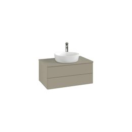 Villeroy & Boch V&B Waschtischunterschrank mit Frontstruktur -Beleuchtung Antao 80x36x50cm, HL, WBP Lac, Anthrac. m Lac ; Villeroy & Boch (L19150GK)