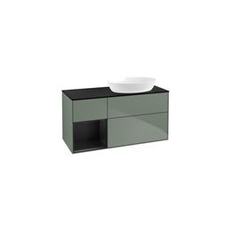 Villeroy & Boch V&B Waschtischunterschrank Wandbeleuchtung Finion 120cm, Pl b m, Reg bla m Lac, Oli. m Lac ; Villeroy & Boch (GA42PDGM)