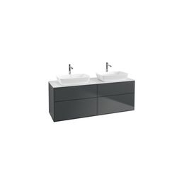 Villeroy & Boch V&B Waschtischunterschrank Finion 160x60cm, Abd.-Pl. wh. m, md bl. m Lac ; Villeroy & Boch (F84100HG)