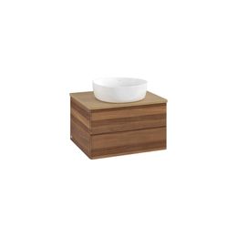 Villeroy & Boch V&B Waschtischunterschrank ohne Frontstruktur Antao 60x36x50cm, WBP-farbe hon. Oa, w. walnut ; Villeroy & Boch (K18011HM)