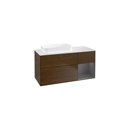 Villeroy & Boch V&B Waschtischunterschrank Finion 120x60 cm, Reg re Anthrac. m, wal veneer ; Villeroy & Boch (F691GKGN)