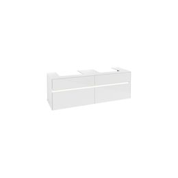 Villeroy & Boch V&B Waschtischunterschrank Collaro 160x54,8x50cm, f 2 WT, m LED, glo wh. ; Villeroy & Boch (C021B0DH)