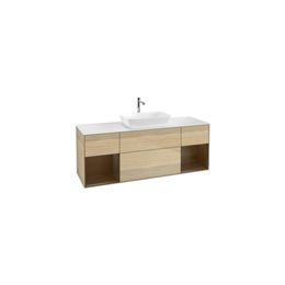 Villeroy & Boch V&B Waschtischunterschrank Finion 160cm, Pl wh. m, Reg wal ven, Oa ven ; Villeroy & Boch (F861GNPC)