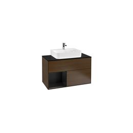 Villeroy & Boch V&B Waschtischunterschrank Wandbeleuchtung Finion 100, Pl bla m, Reg li bla m Lac, wal ven ; Villeroy & Boch (G112PDGN)