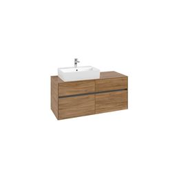 Villeroy & Boch V&B Waschtischunterschrank Collaro 120x54,8x50cm, WT links, kansas oak ; Villeroy & Boch (C12900RH)