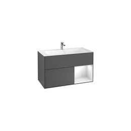 Villeroy & Boch V&B Waschtischunterschrank Wandbeleuchtung Finion 99,6x59,1cm, Reg re si Gr m Lac, Oa ven ; Villeroy & Boch (G040HJPC)