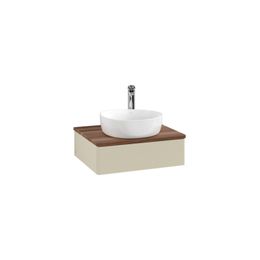 Villeroy & Boch V&B Waschtischunterschrank mit Frontstruktur -Beleuchtung Antao 60x19x50cm, HL, WBP w. wal, si Gr m Lac ; Villeroy & Boch (L07152HJ)