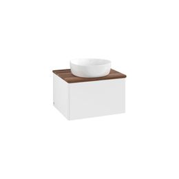 Villeroy & Boch V&B Waschtischunterschrank ohne Frontstruktur Antao 60x36x50cm, WBP-farbe w. wal, wh. m Lac ; Villeroy & Boch (K29012MT)