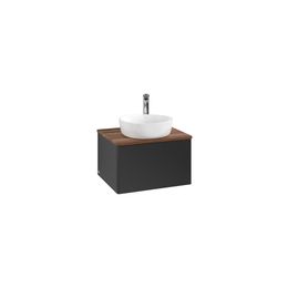 Villeroy & Boch V&B Waschtischunterschrank ohne Frontstruktur Antao 60x36x50cm, HL, WBP w. wal, bla m Lac ; Villeroy & Boch (K29052PD)