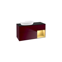 Villeroy & Boch V&B Waschtischunterschrank Finion 120cm, Pl bla m, Reg gol m Lac, Peo m ; Villeroy & Boch (FA52HFHB)