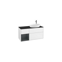 Villeroy & Boch V&B Waschtischunterschrank Finion 120cm, Pl b m, Reg md m Lac, glo wh. Lac ; Villeroy & Boch (F922HGGF)