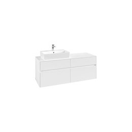 Villeroy & Boch V&B Waschtischunterschrank Collaro 140x54,8x50cm, WT links, white matt ; Villeroy & Boch (C13200MS)