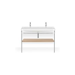 Duravit M&ouml;belwaschtisch-Kombi Happy D.2 Plus 117,5x49cm, 1 HL, m Konsole, Medit. Ei (HP4849O71710000)