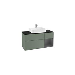 Villeroy & Boch V&B Waschtischunterschrank Wandbeleuchtung Finion 120cm, Pl b m, Rg r A m, Oli. m Lac ; Villeroy & Boch (G172GKGM)